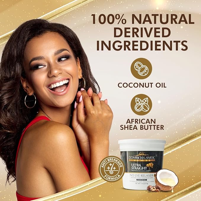 Dominican Magic Ultra Straight No Lye Hair Relaxer- Super Strength, 7.4 ...